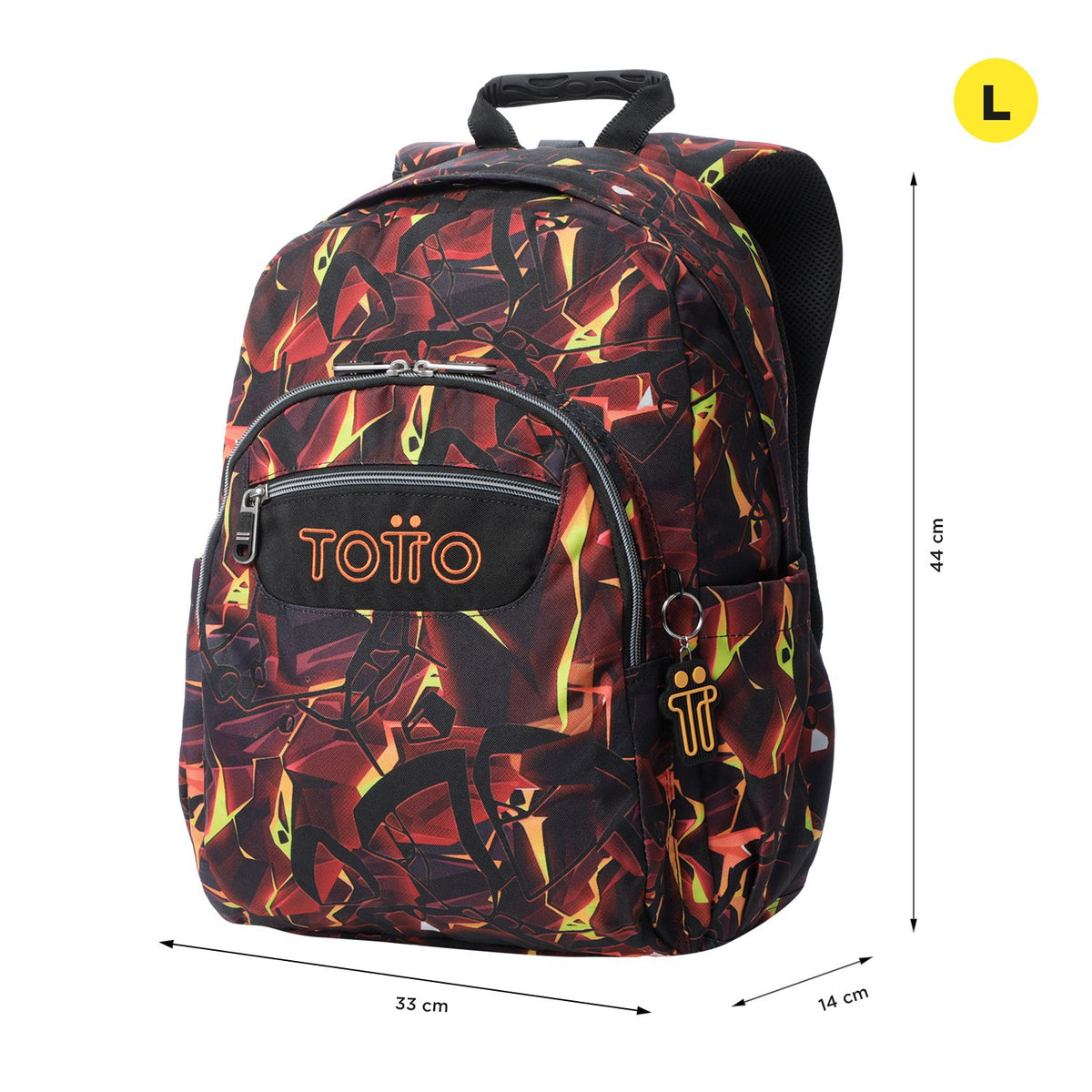 Mochila Escolar Grande Acuareles Flash Talla L – Totto – Be To Be Menacho